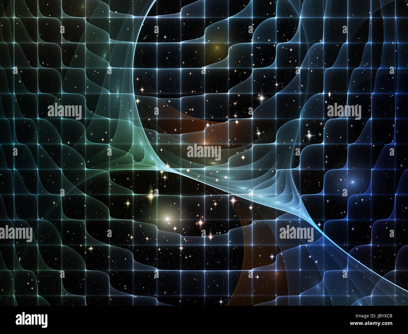 Geometry of Space series. Arrangement of conceptual grids, curves and ...