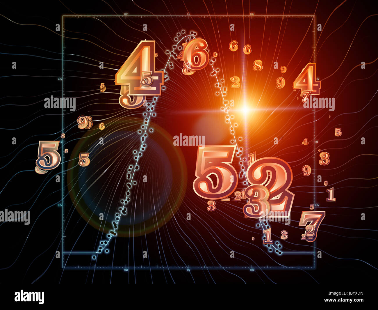 Strange Geometry series. Creative arrangement of line drawing, math and ...