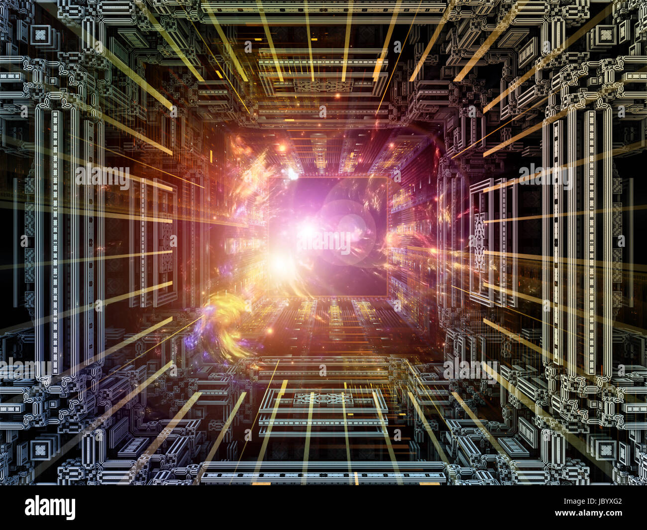 Matter Can Dream series. Background design of fractal frames, graphic ...