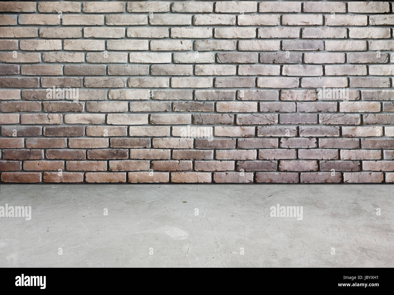 Room perspective-brick wall and cement ground,grunge Stock Photo - Alamy