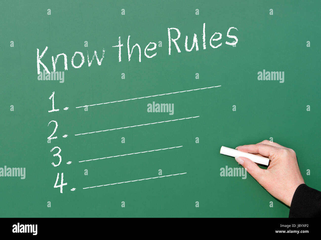 Know the Rules Stock Photo - Alamy