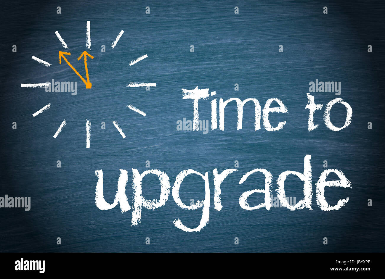 Time to upgrade Stock Photo - Alamy