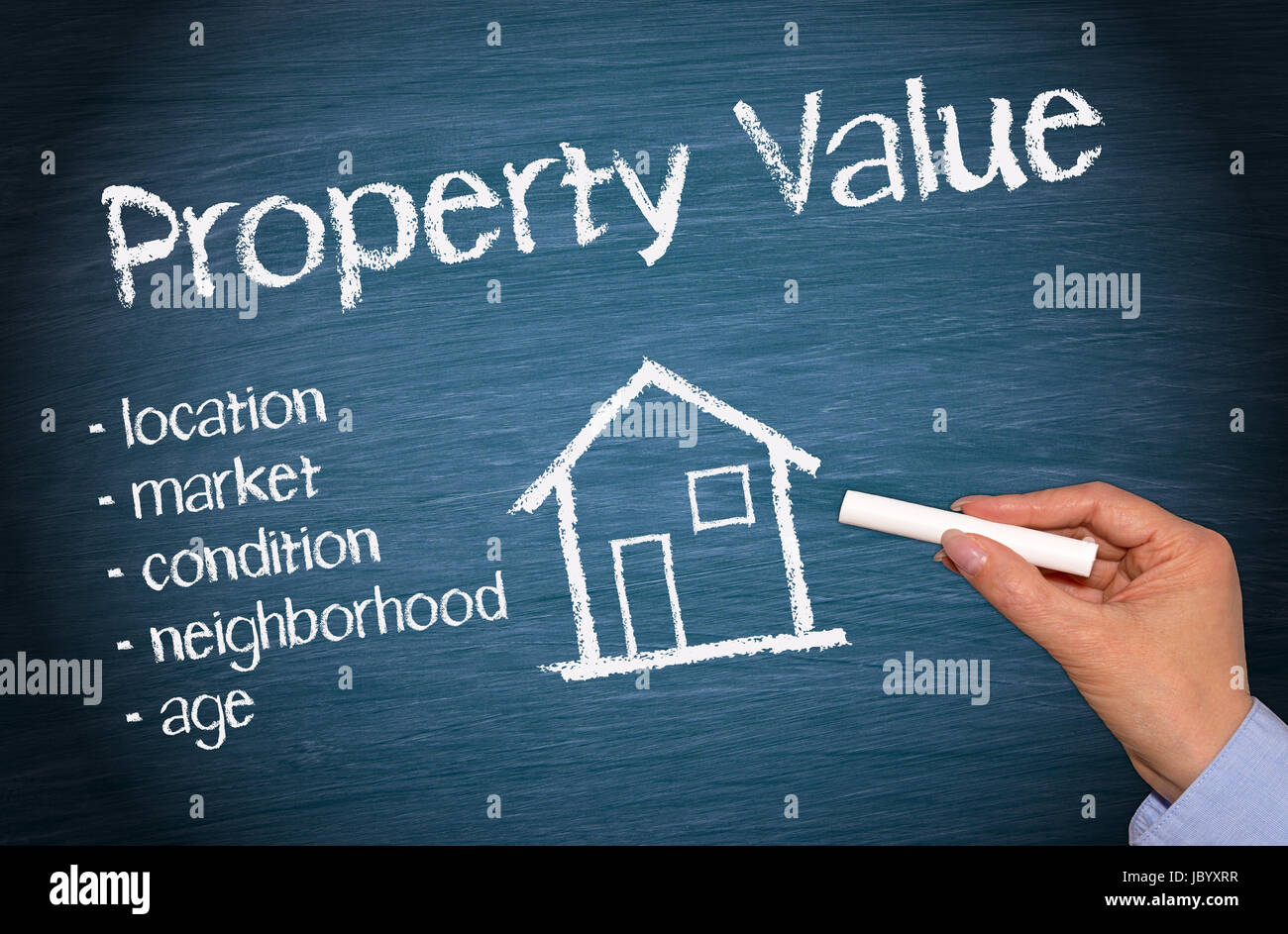 Property Value - Real Estate Concept Stock Photo - Alamy