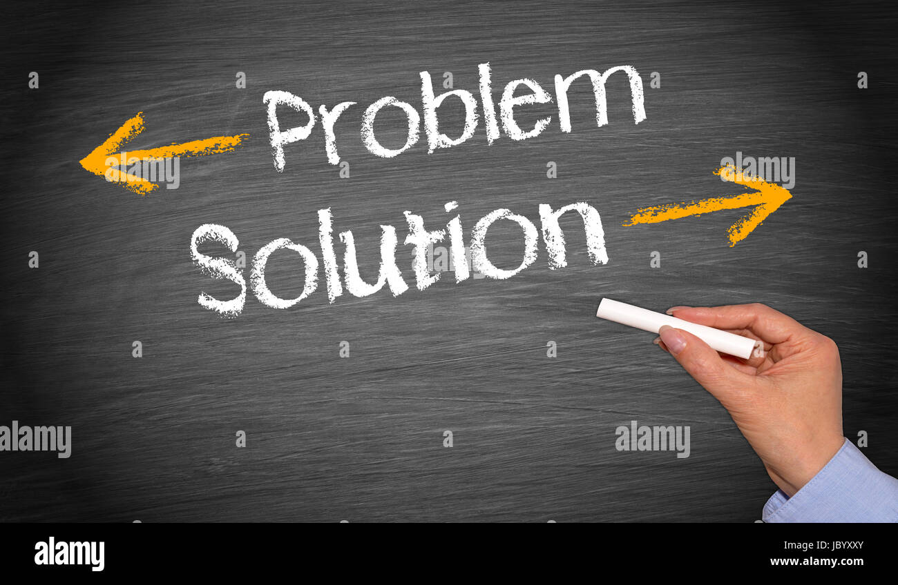 Problem and Solution Stock Photo - Alamy