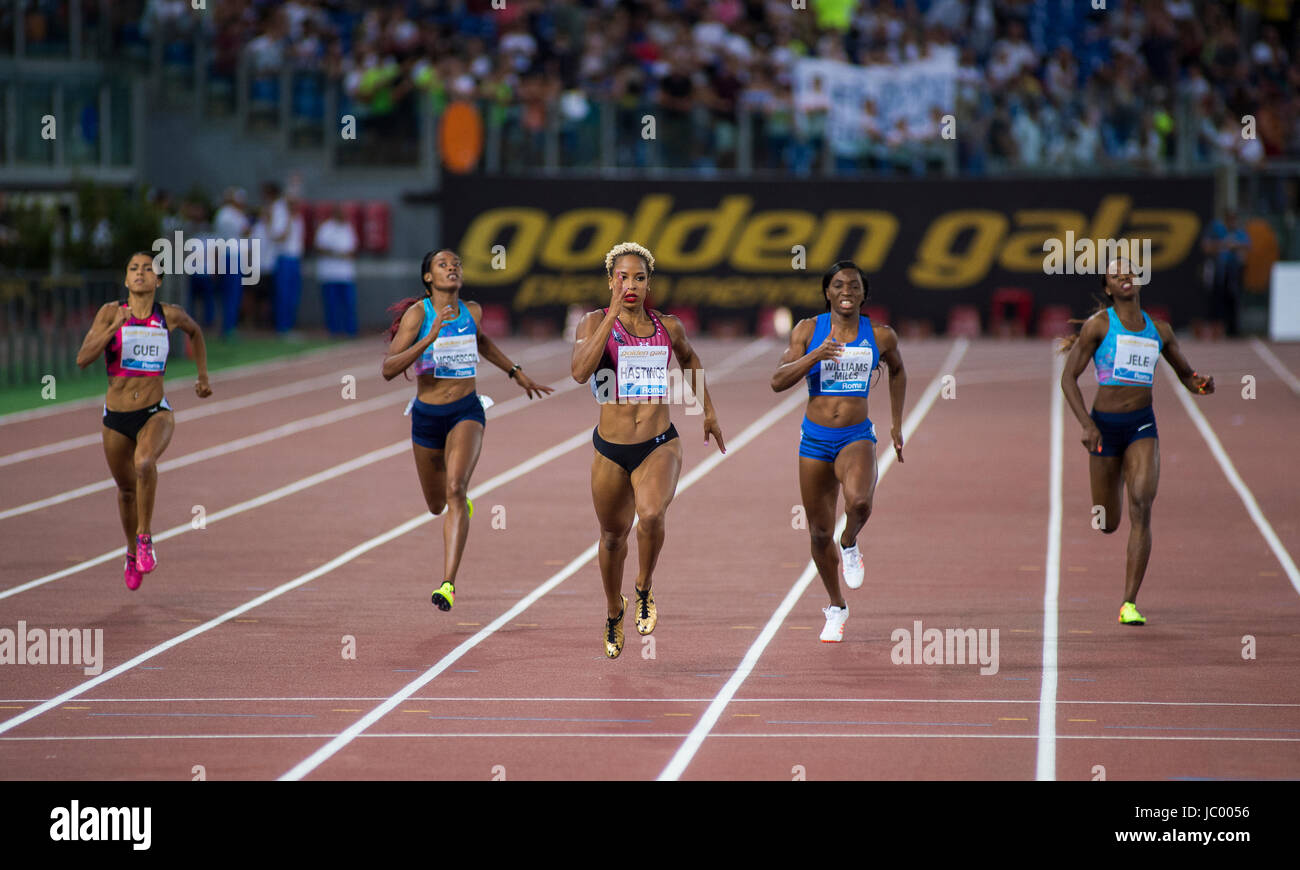 Women's 400m, IAAF Diamond League, Rome 2017 Stock Photo - Alamy