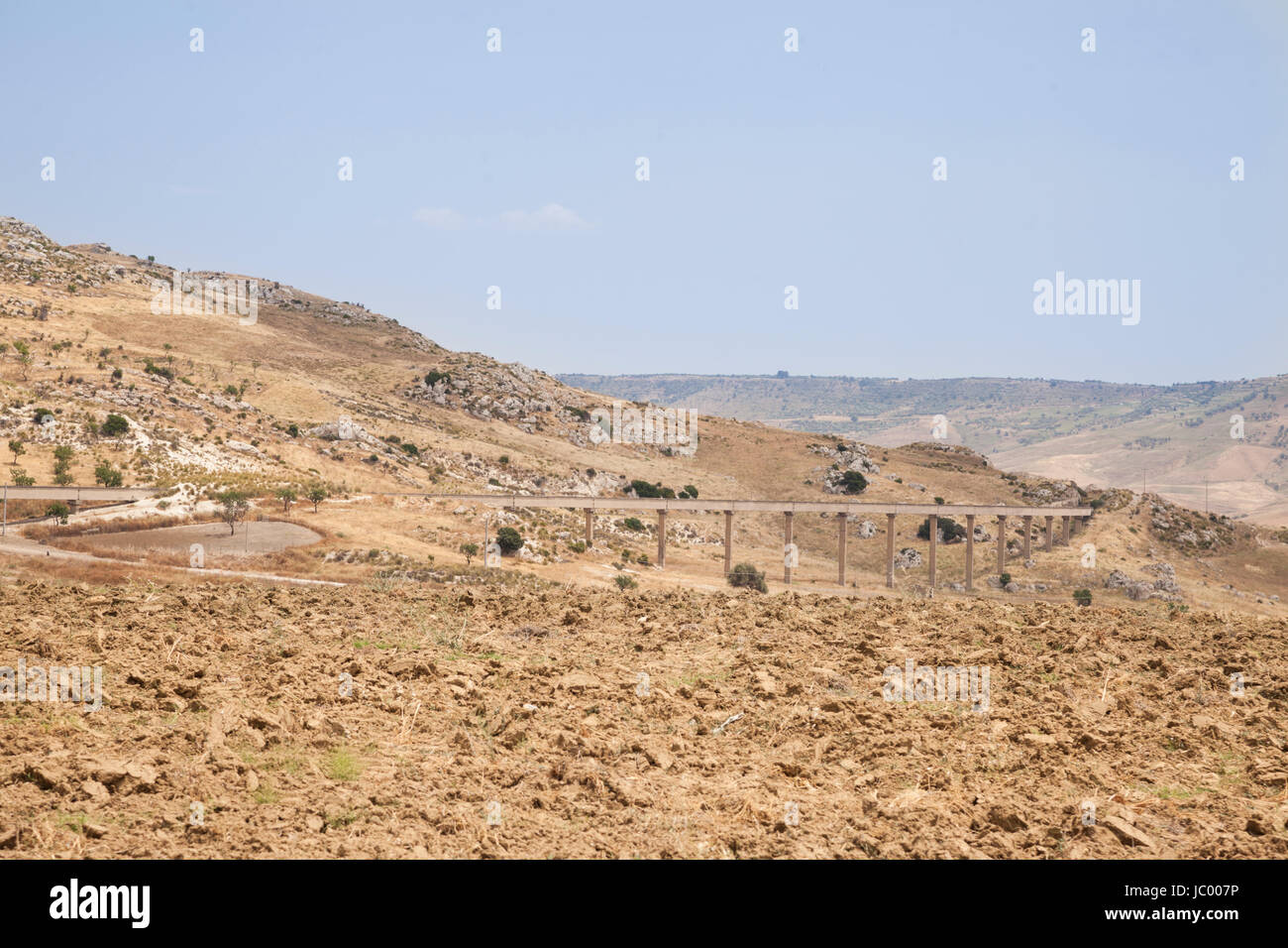 Typical landscape sceneries of southern Sicily, locations are between ...