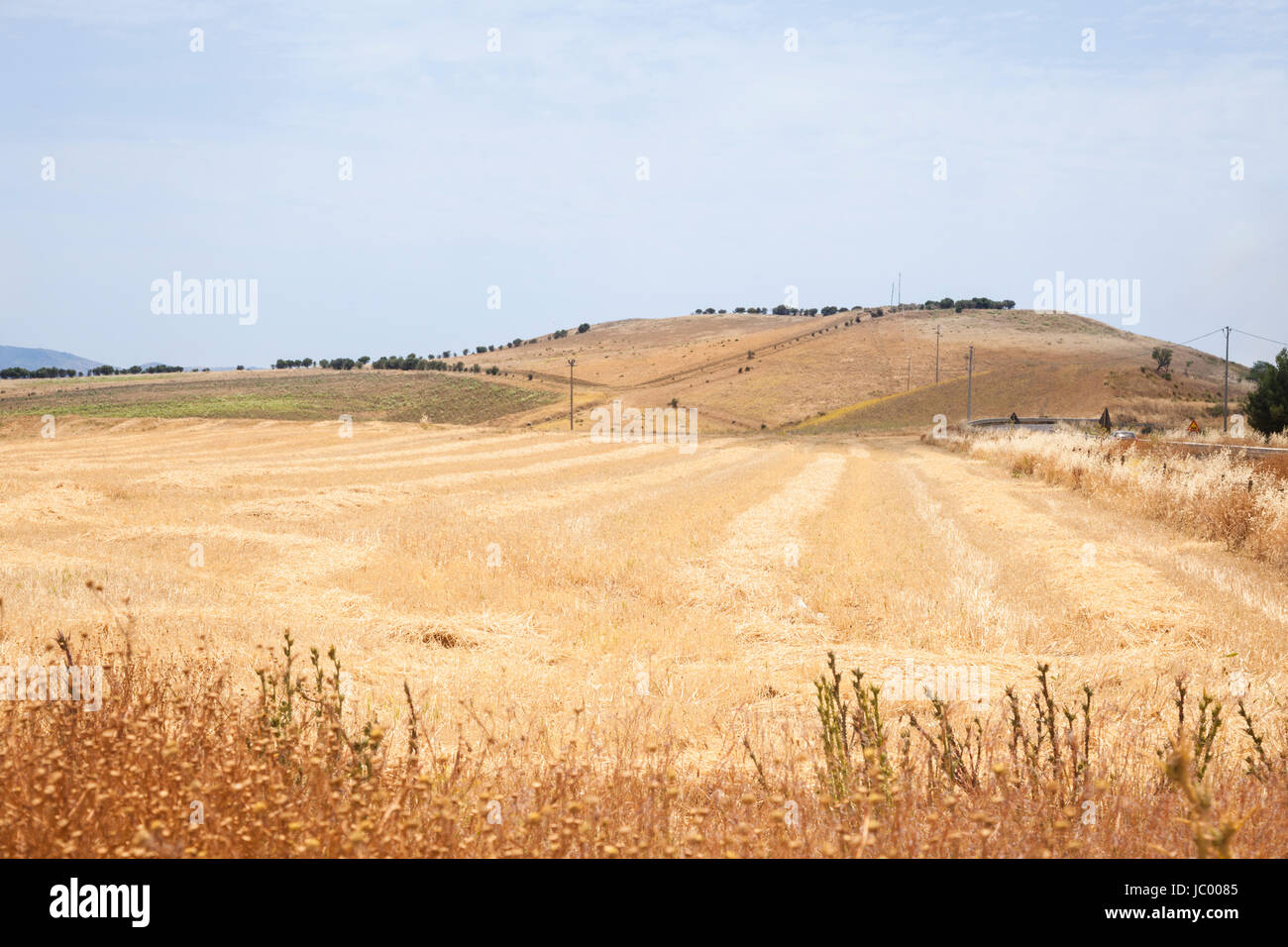 Typical landscape sceneries of southern Sicily, locations are between ...