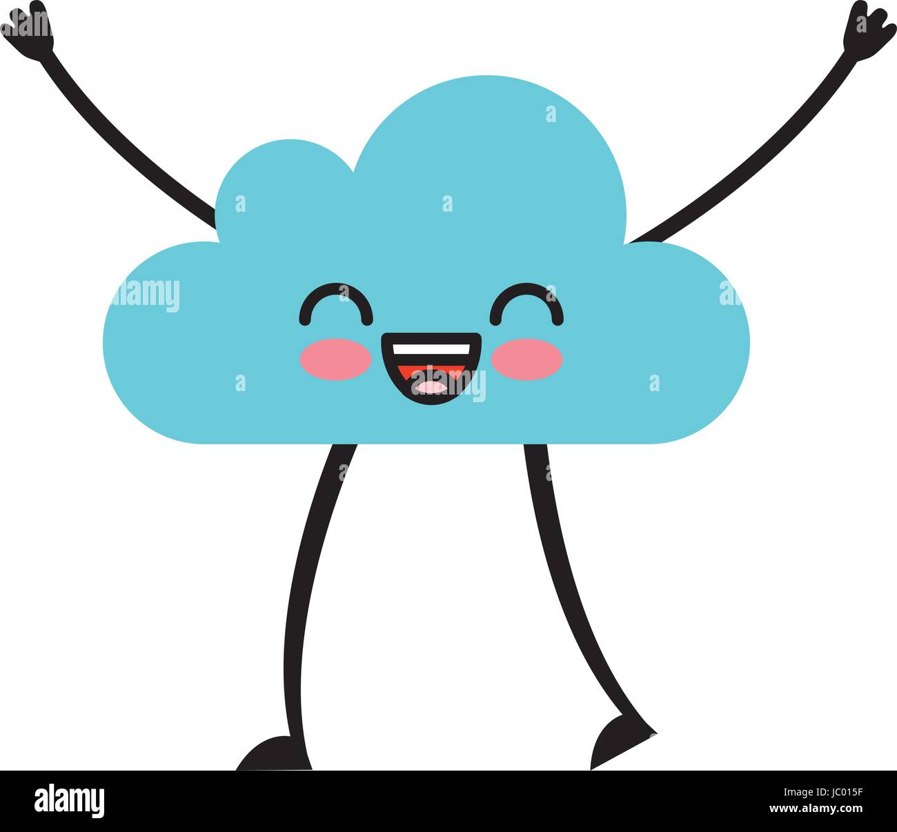 cloud computing kawaii character Stock Vector Image & Art - Alamy
