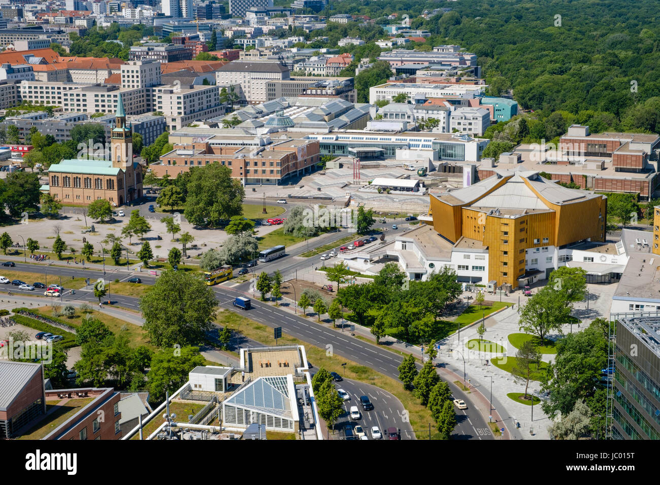Aerial view from potsdamer hi-res stock photography and images - Alamy