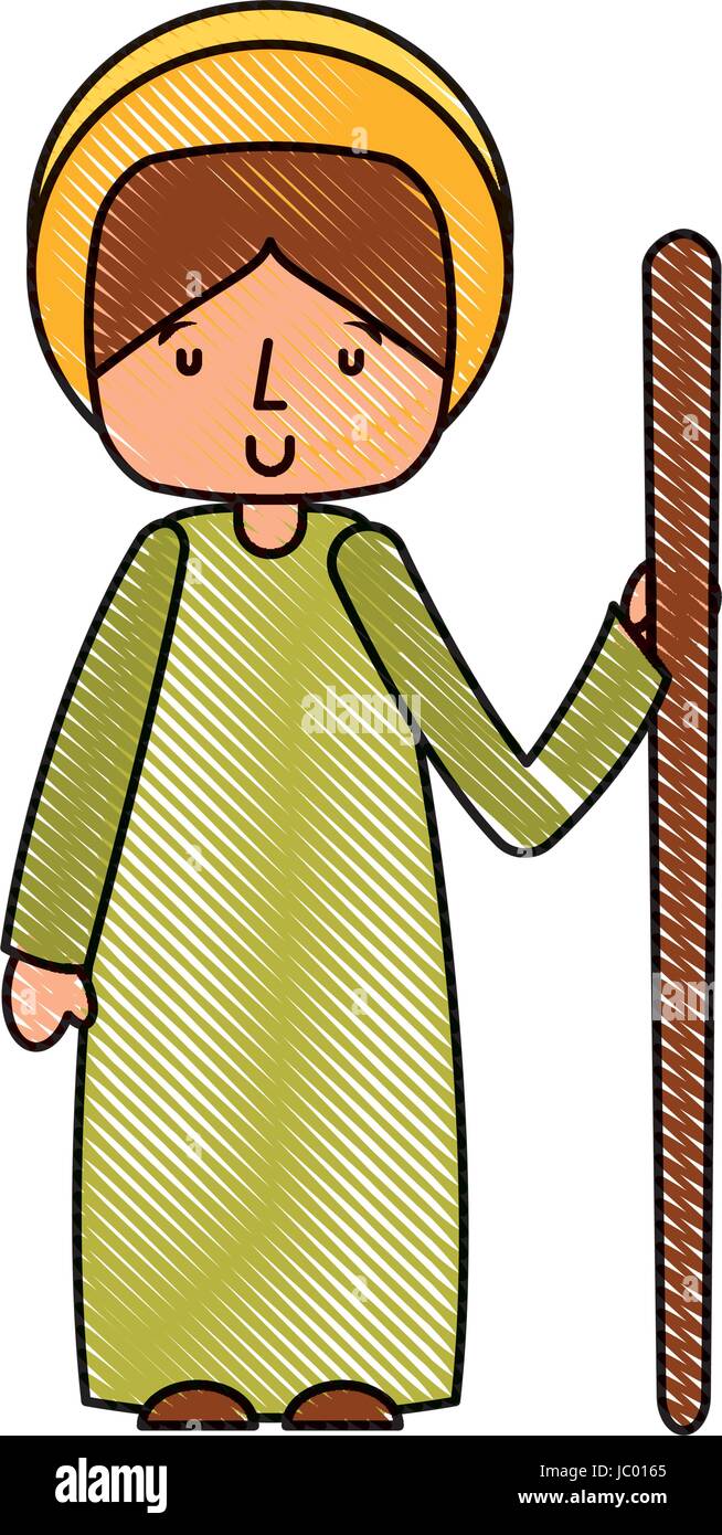 saint joseph manger character Stock Vector Image & Art - Alamy