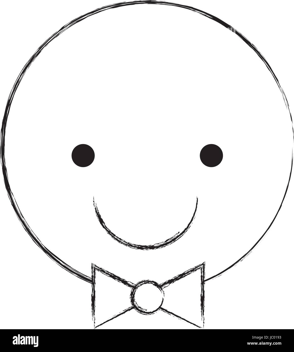 Cute cartoon vector gingerbread Black and White Stock Photos & Images ...