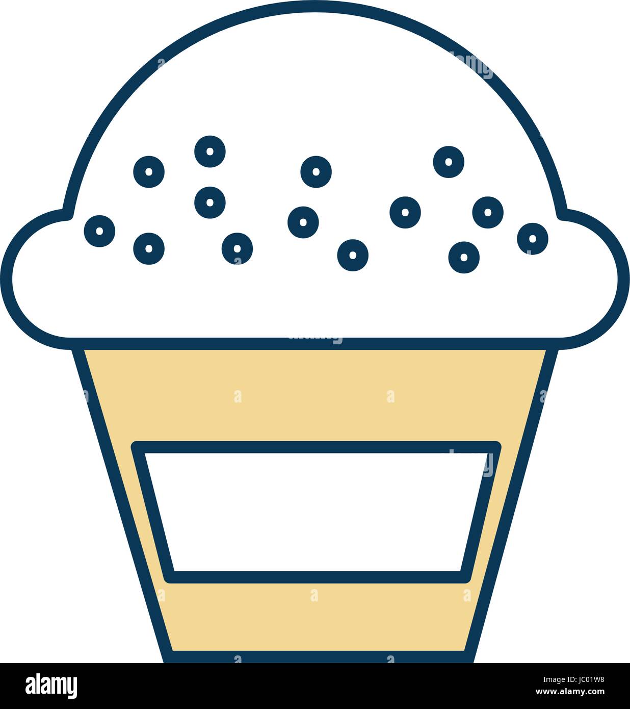 cup cake sweet icon Stock Vector Image & Art - Alamy