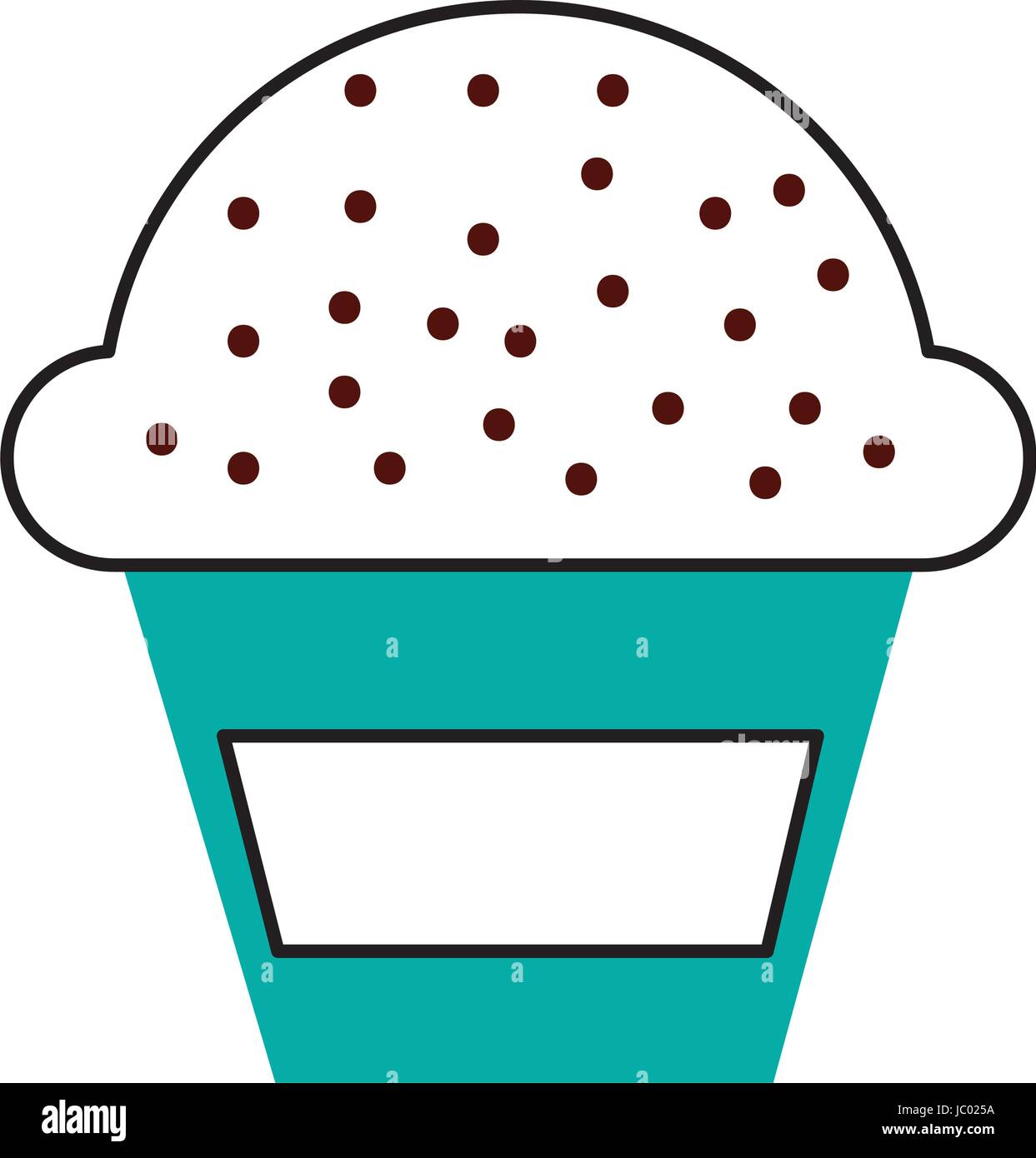 cup cake sweet icon Stock Vector Image & Art - Alamy