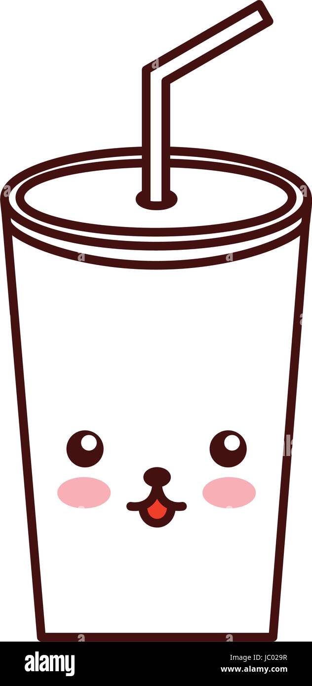 plastic cup kawaii character Stock Vector Image & Art - Alamy