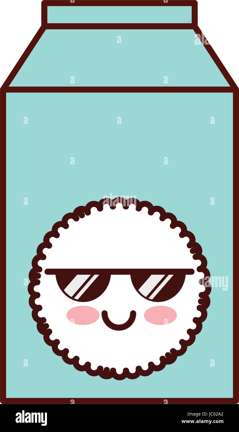 milk box kawaii character Stock Vector Image & Art - Alamy