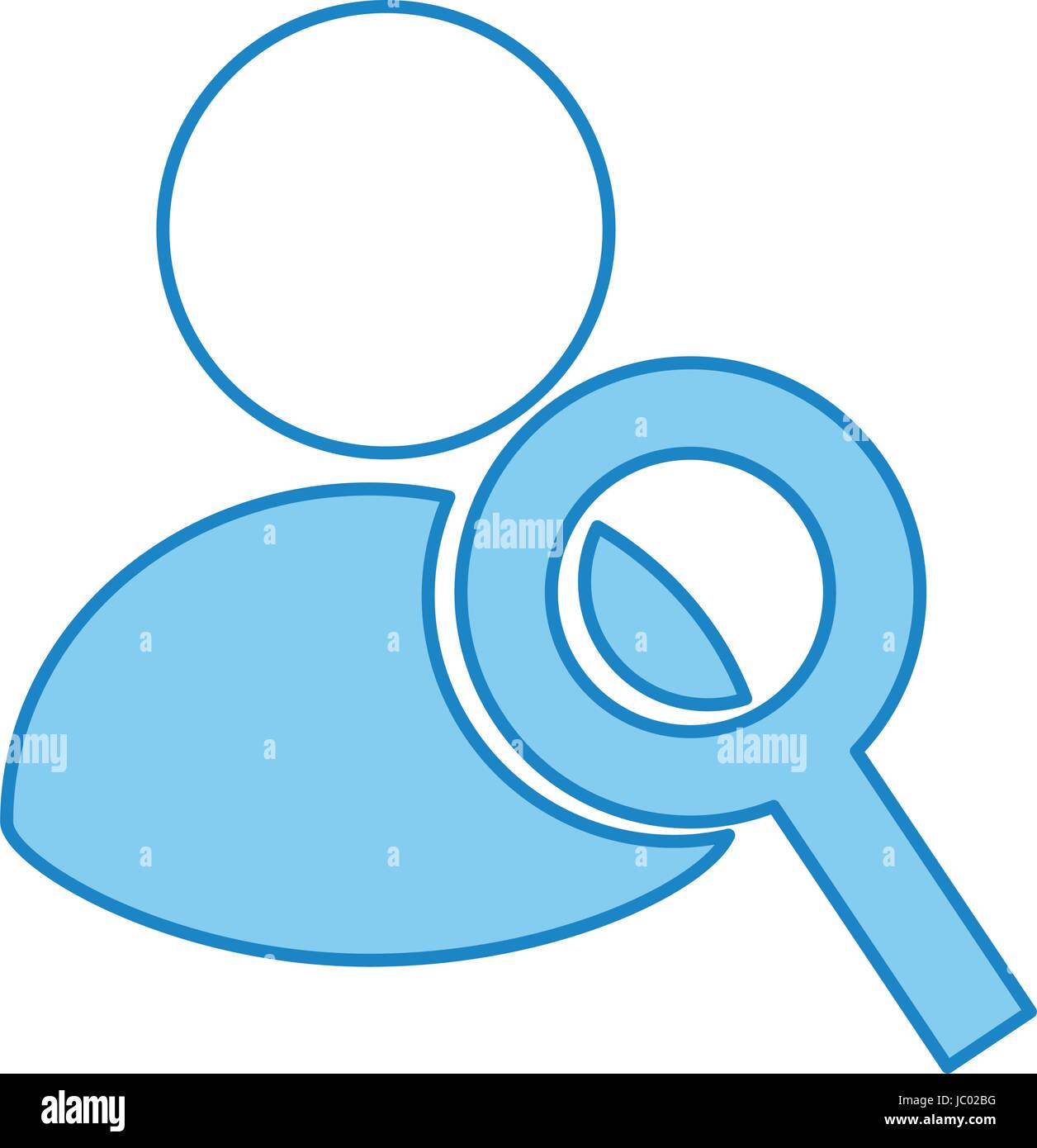 avatar user with magnifying glass Stock Vector Image & Art - Alamy