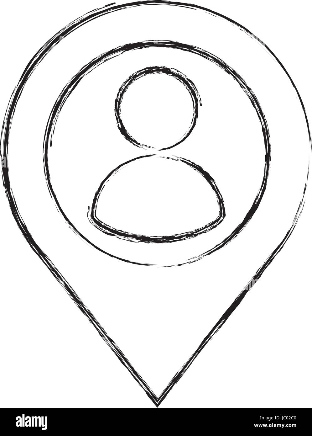 Avatar pointer location Stock Vector Images - Alamy