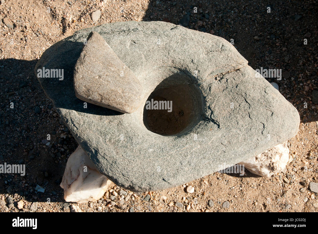 Ancient Mortar & Pestle Stock Photo - Alamy