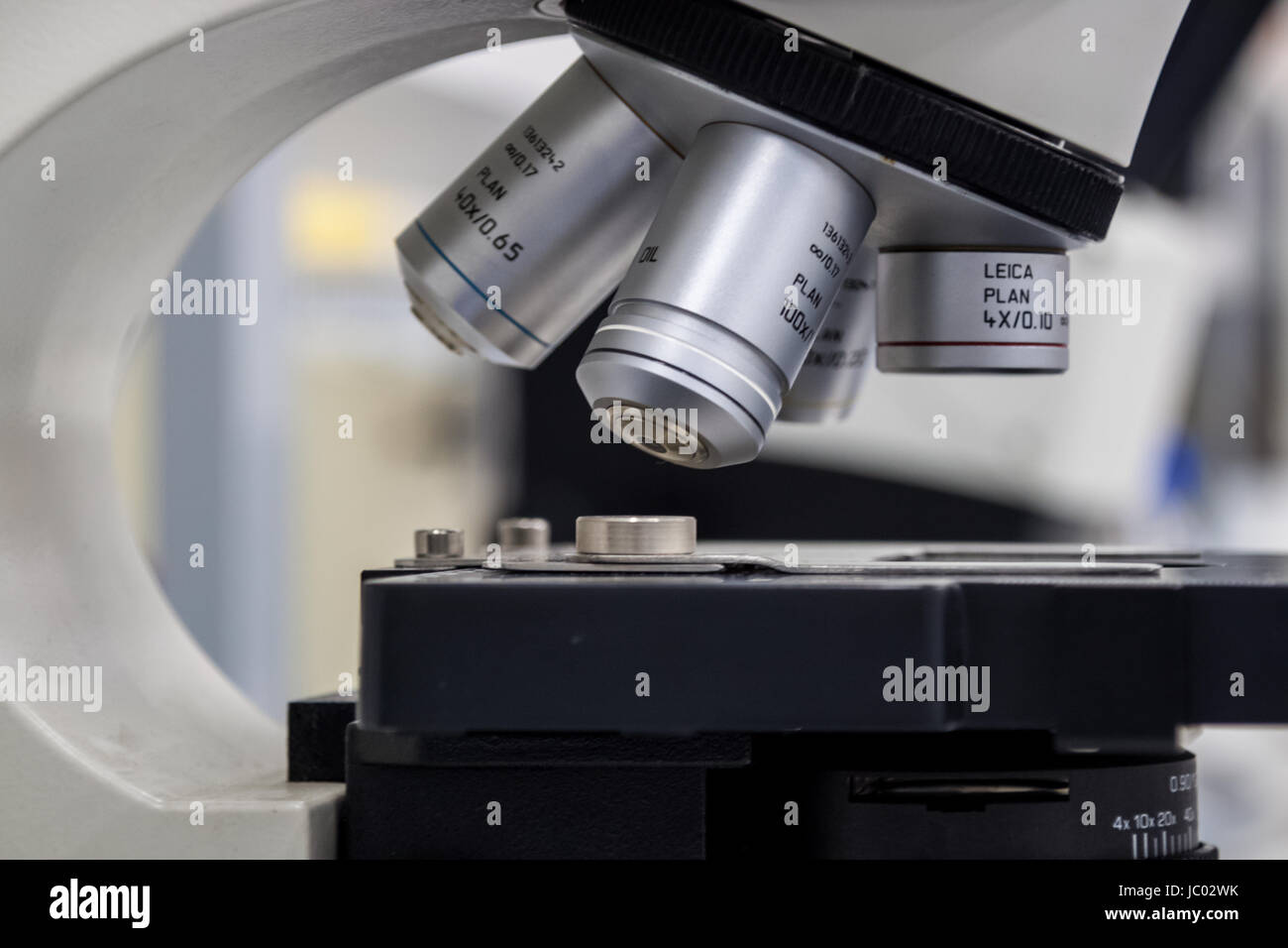 Modern electronic microscope in biotechnology forensic laboratory Stock ...