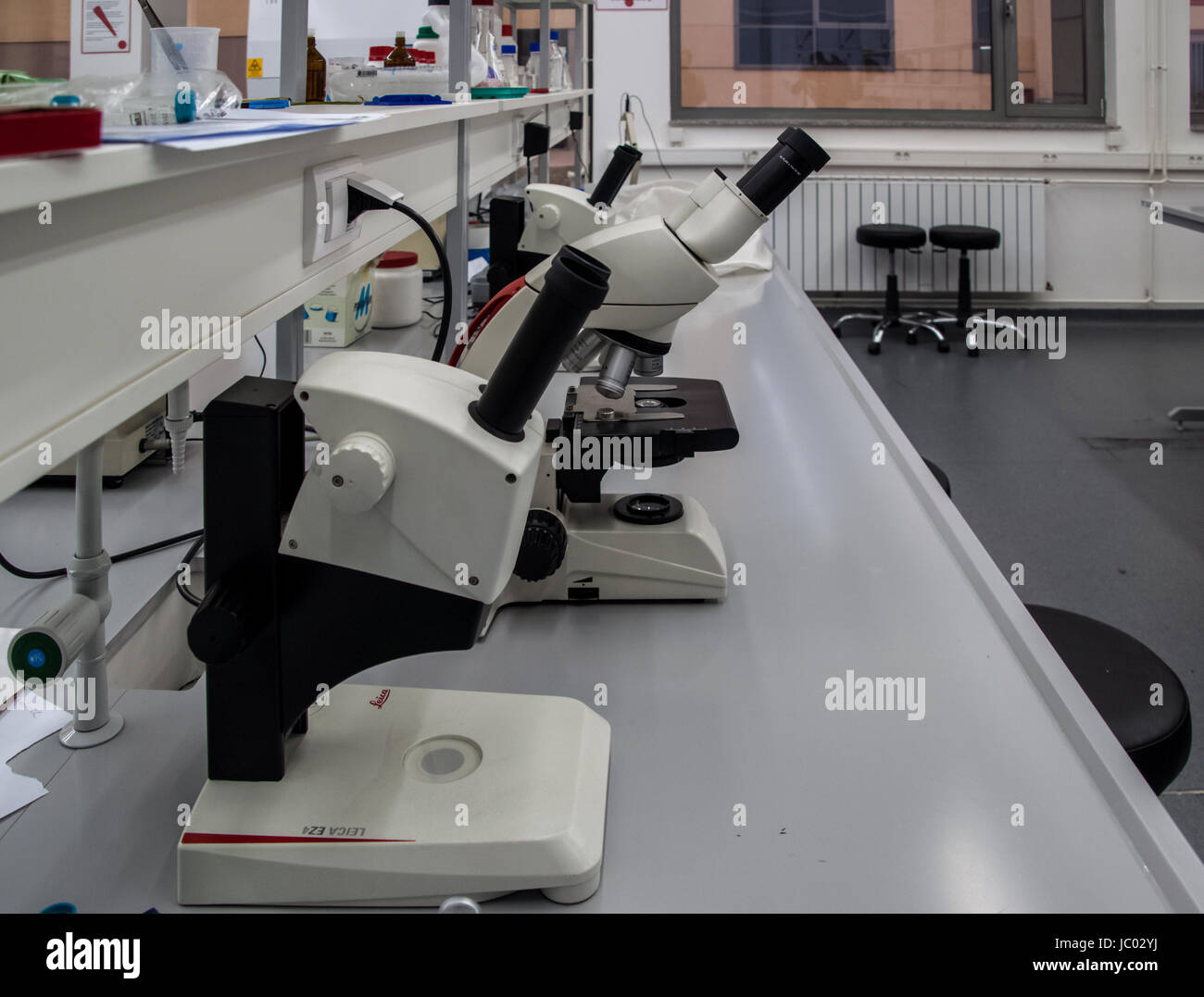 Modern electronic microscopes in biotechnology forensic laboratory ...