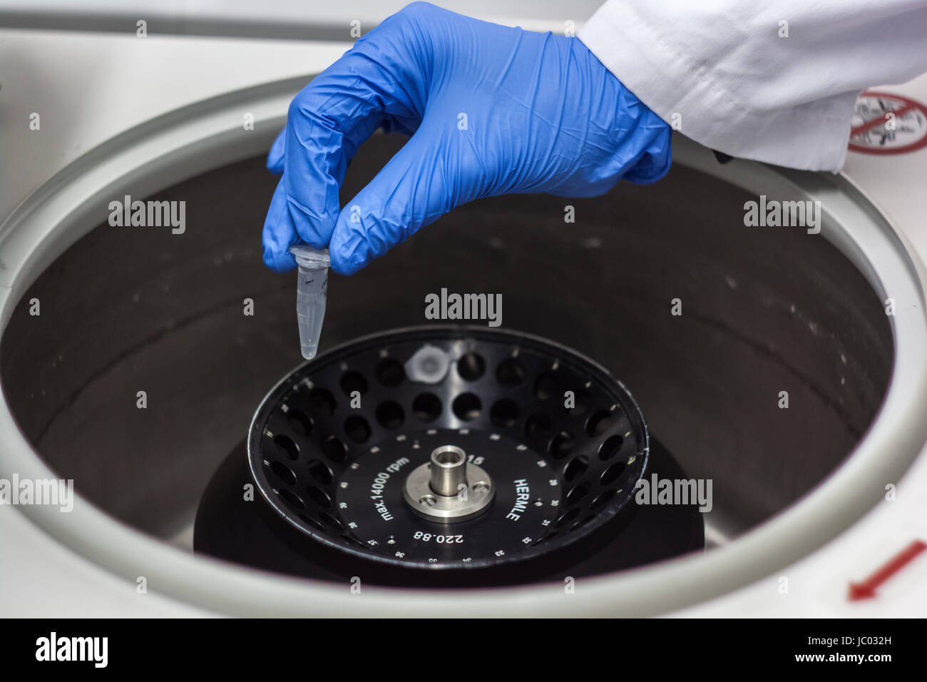 Researcher or scientist or phd student working in a biotechnology ...