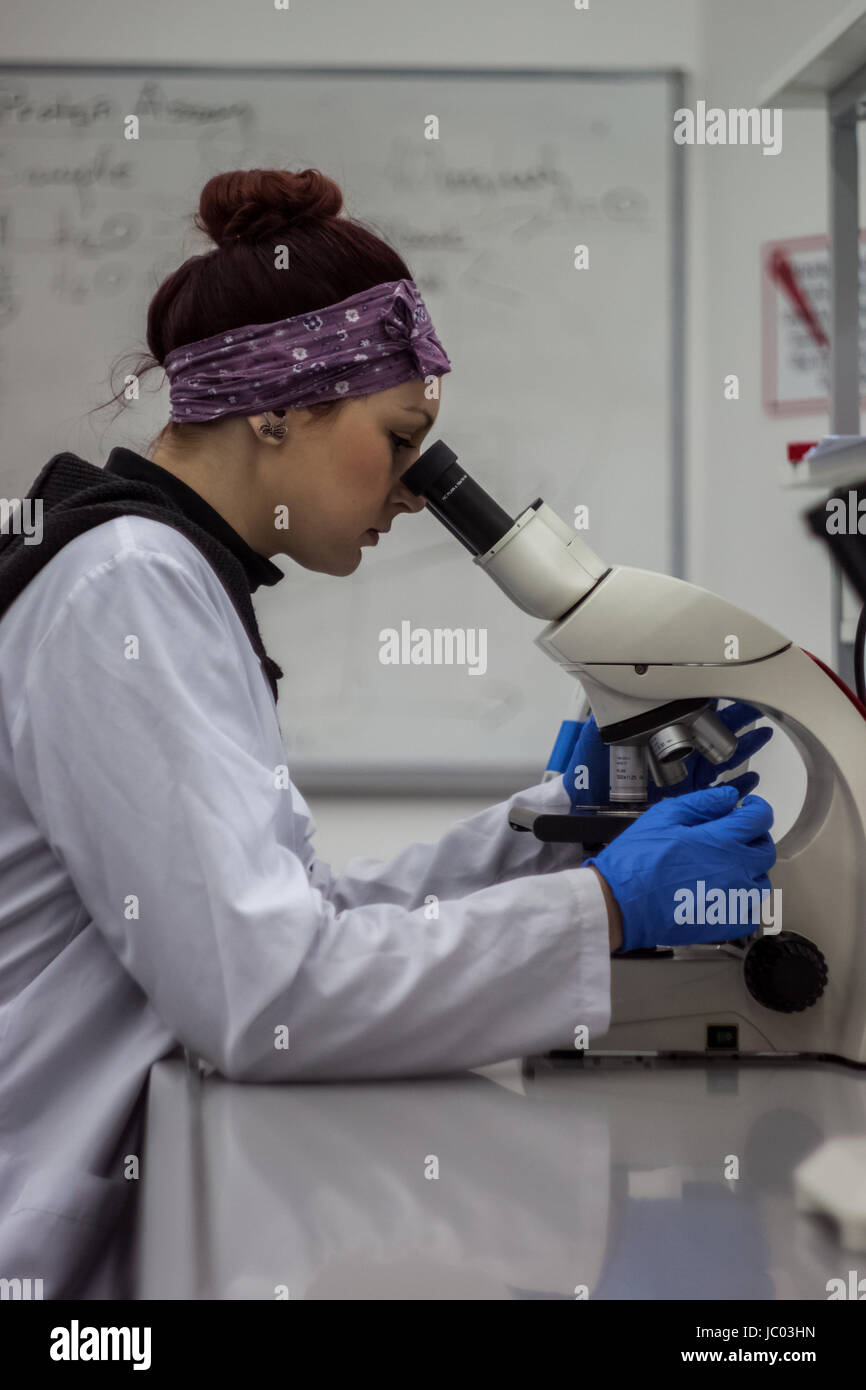 Beautiful female medical scientific researcher hi-res stock photography ...