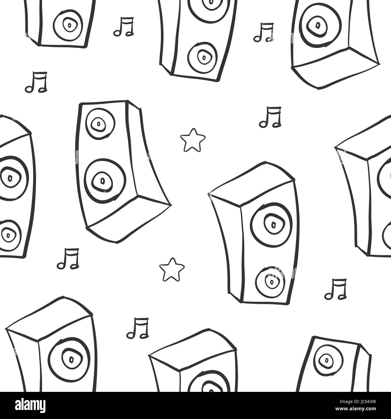 Hand draw sound pattern style vector art Stock Vector Image & Art - Alamy