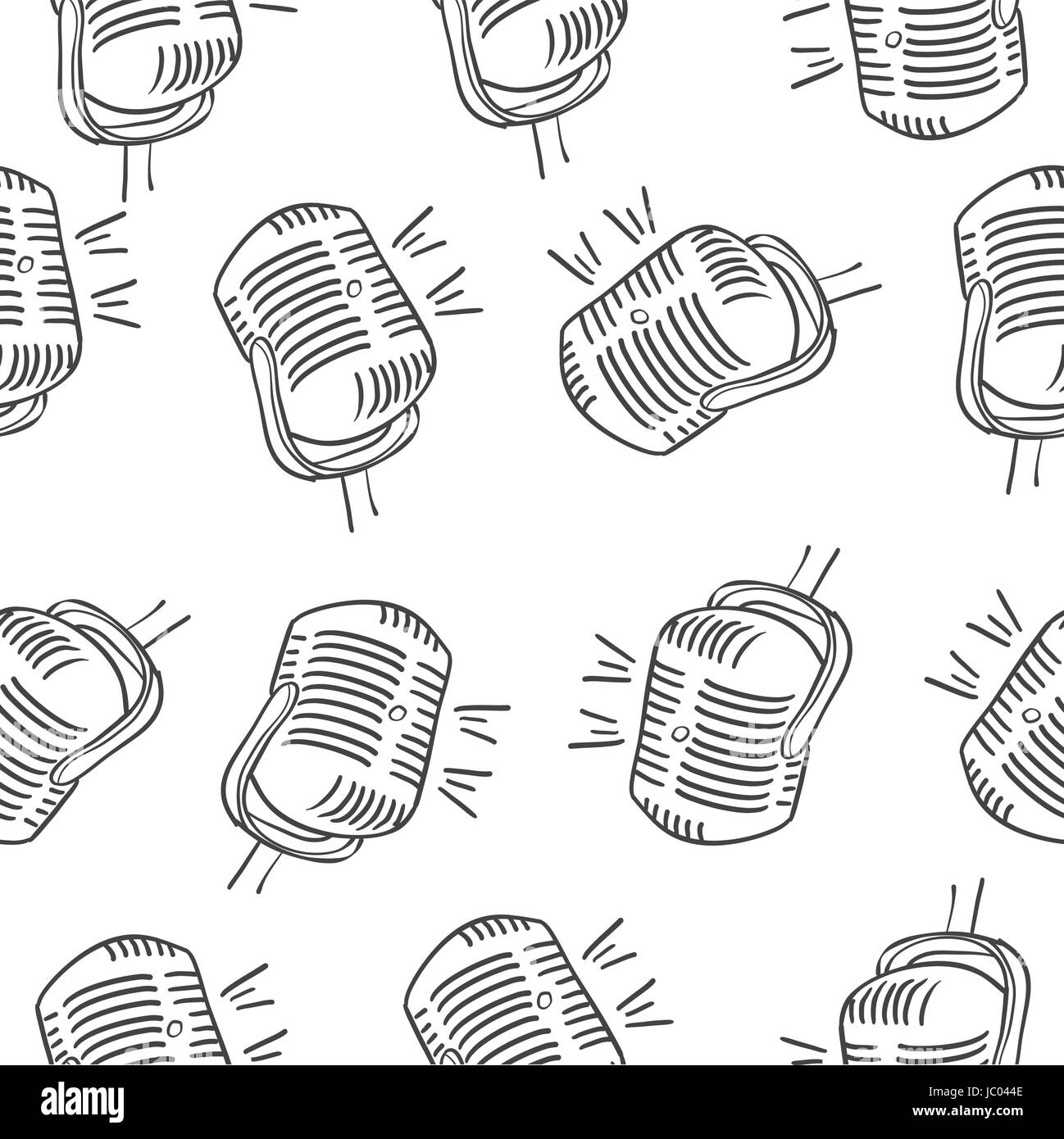 Vector illustration musical instrument pattern collection stock Stock ...