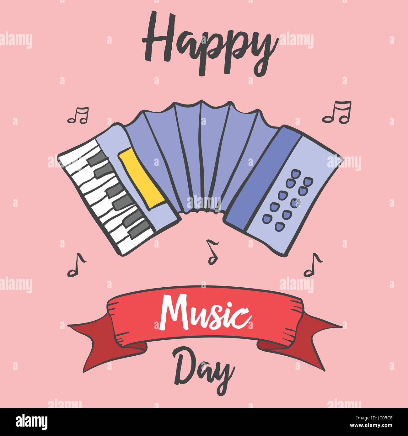 Music day card doodle style vector art Stock Vector Image & Art - Alamy