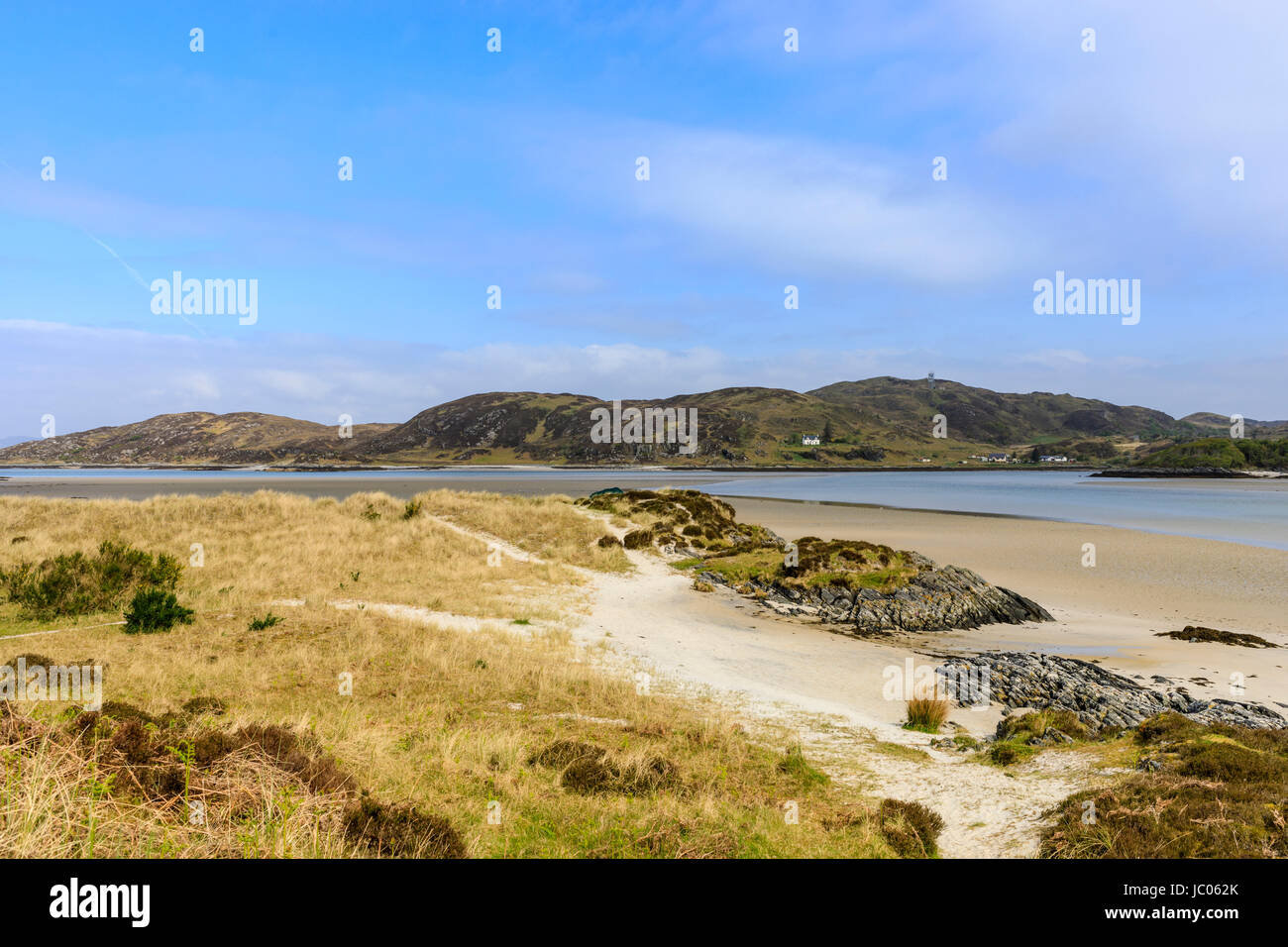 The golden sands of Morar, Scotland Stock Photo - Alamy