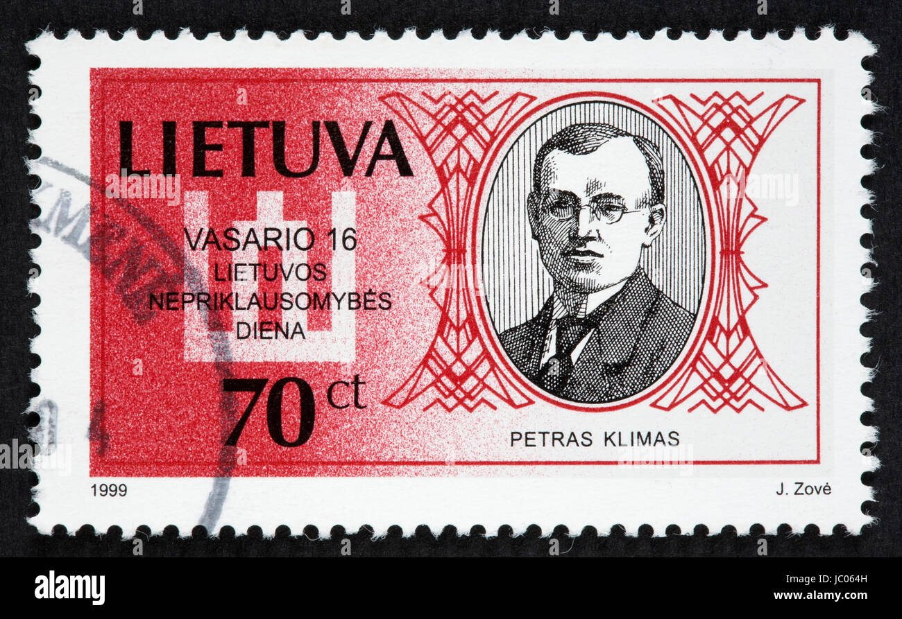 Postage stamp lithuania hi-res stock photography and images - Alamy