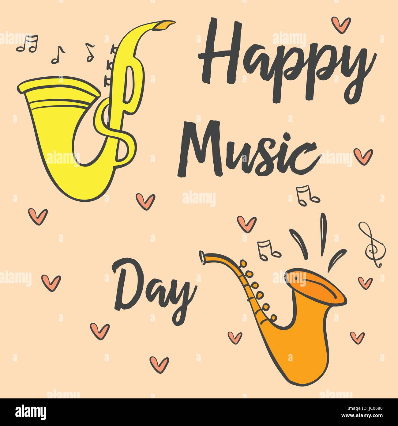 Collection stock music day card Stock Vector Image & Art - Alamy