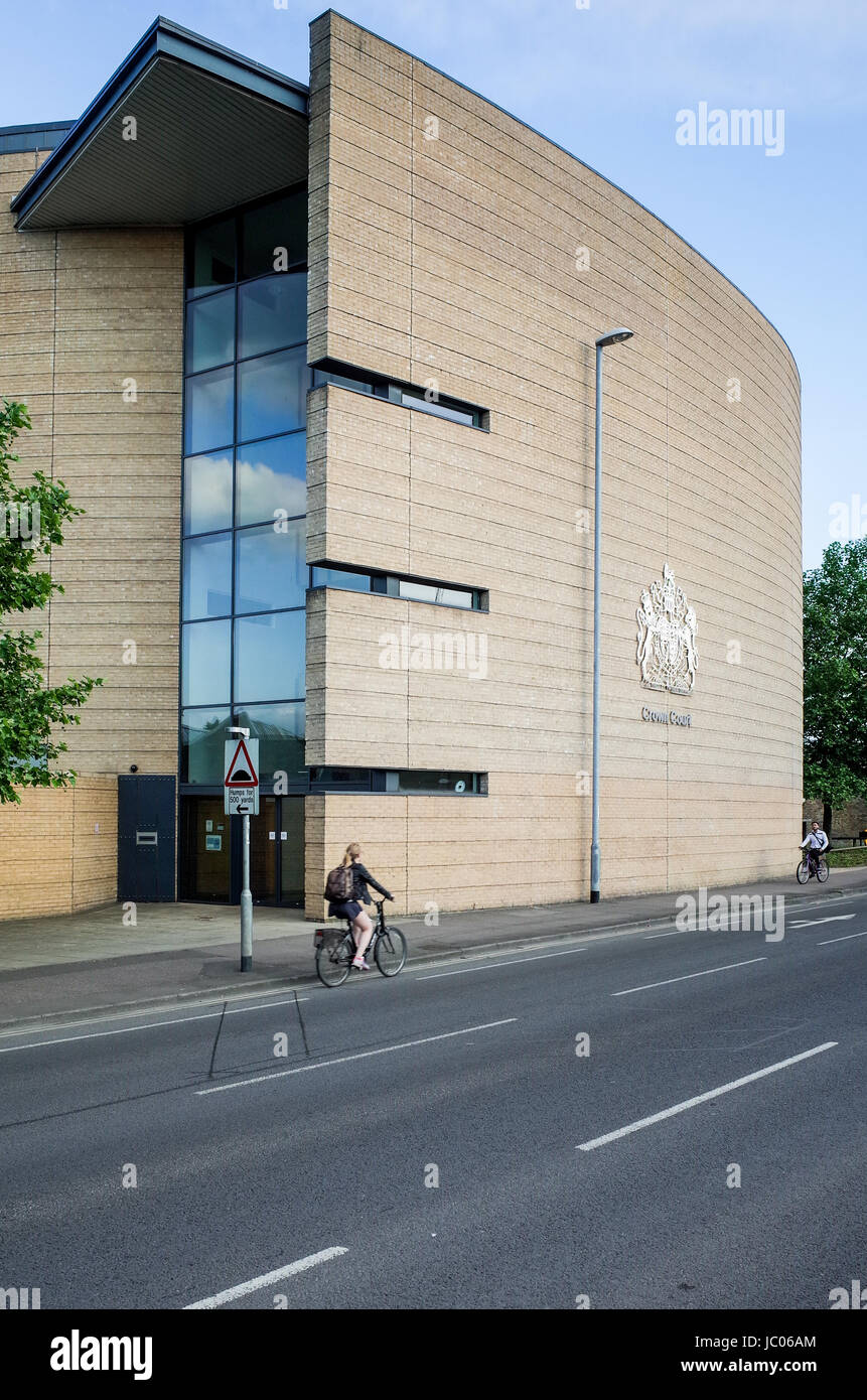 Cambridge Crown Court on East Road, Cambridge, UK. The building was ...