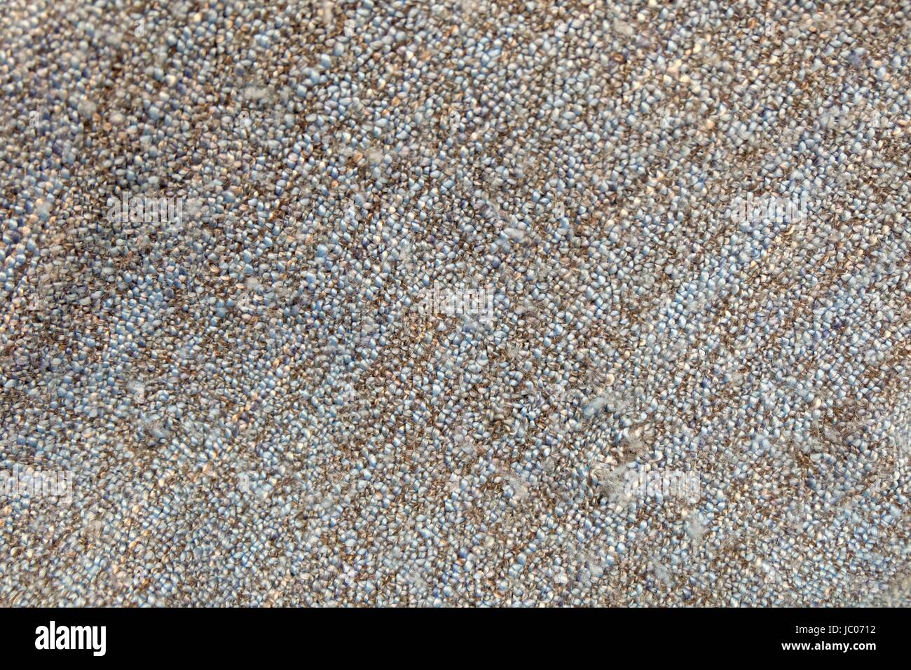Fabric Texture, Close Up of Blue and Brown Blanket Fabric Texture ...