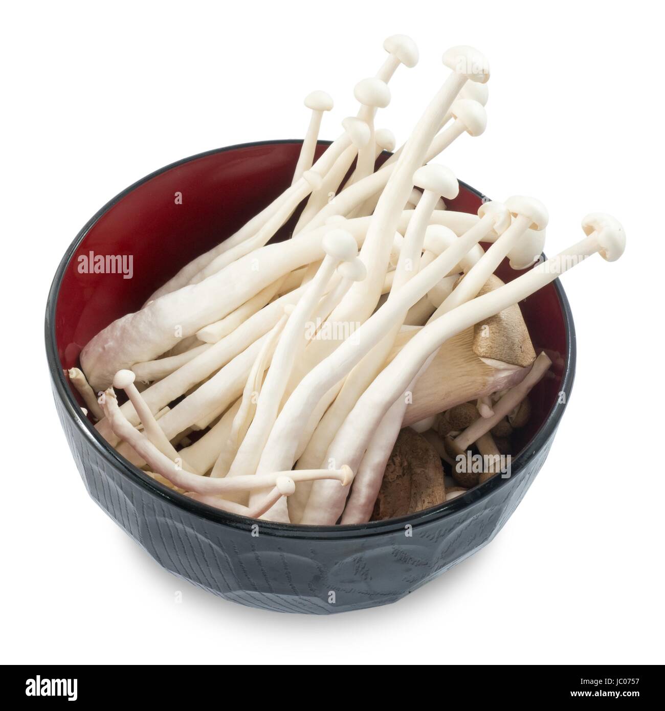 Vegetable, Raw White Shimeji Mushroom or Bunapi Mushroom in Japanese ...