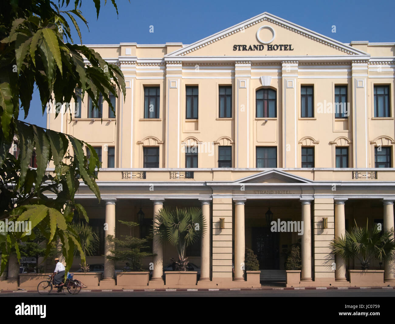 The facade of the Strand hotel Yangon Myanmar Stock Photo - Alamy