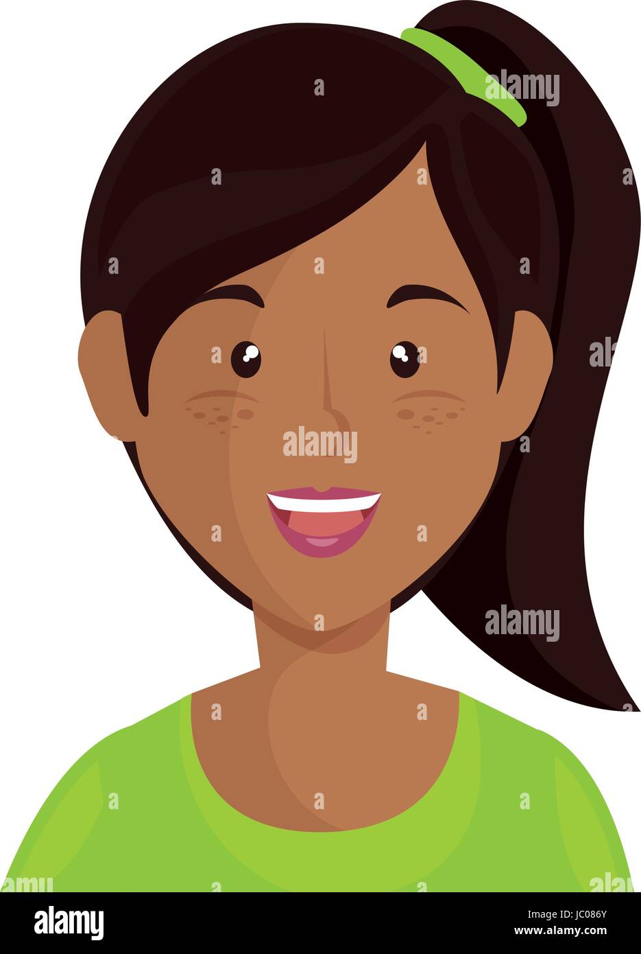 cartoon girl icon Stock Vector Image & Art - Alamy