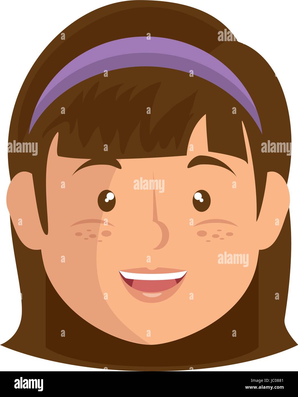 cartoon girl icon Stock Vector Image & Art - Alamy