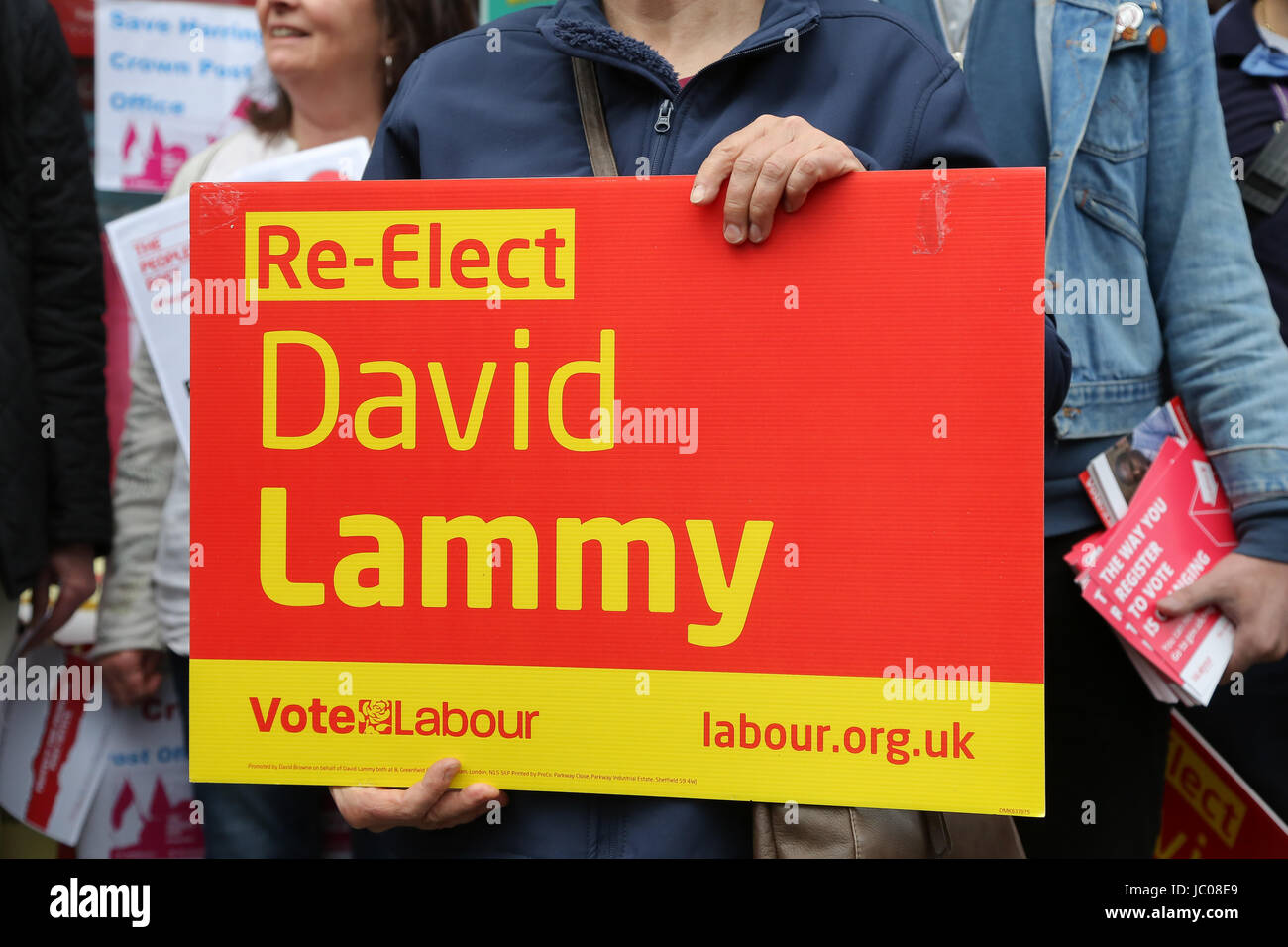 Labour candidate David Lammy MP for Tottenham campaigning with Labour ...