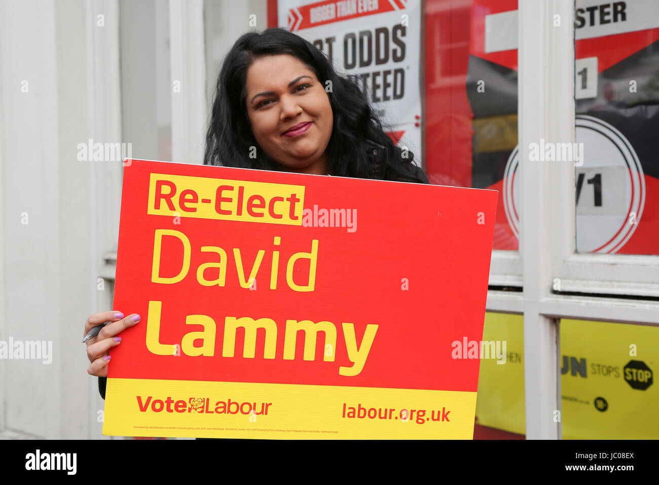 Labour candidate David Lammy MP for Tottenham campaigning with Labour ...