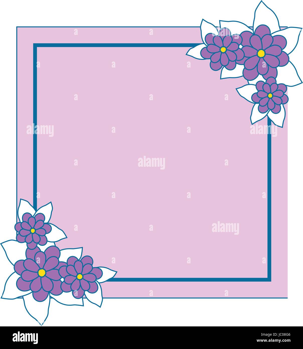 Neon square frame border Cut Out Stock Images & Pictures - Alamy