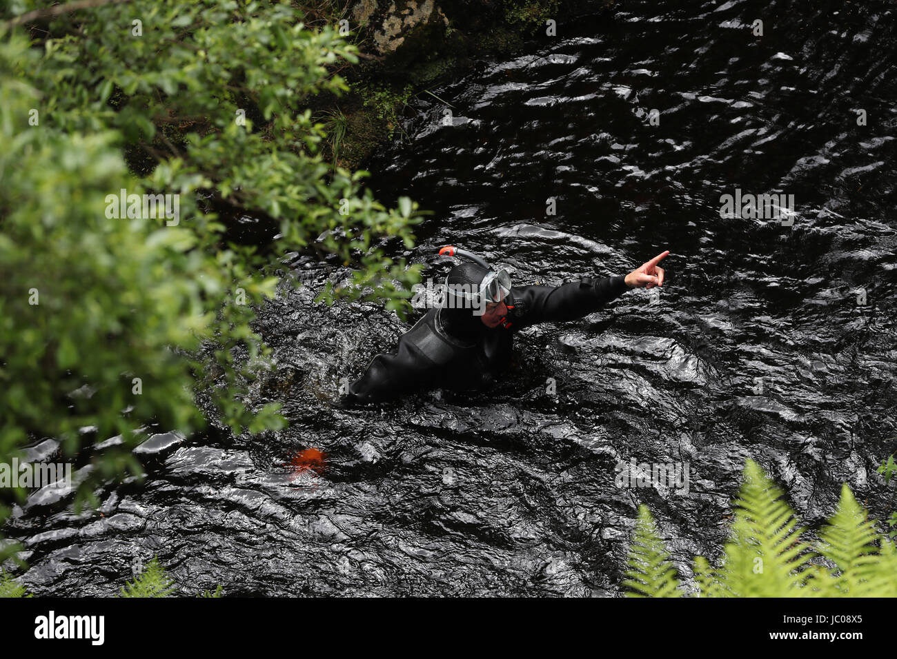 Members of the Garda water unit searches the River Vartry in the ...