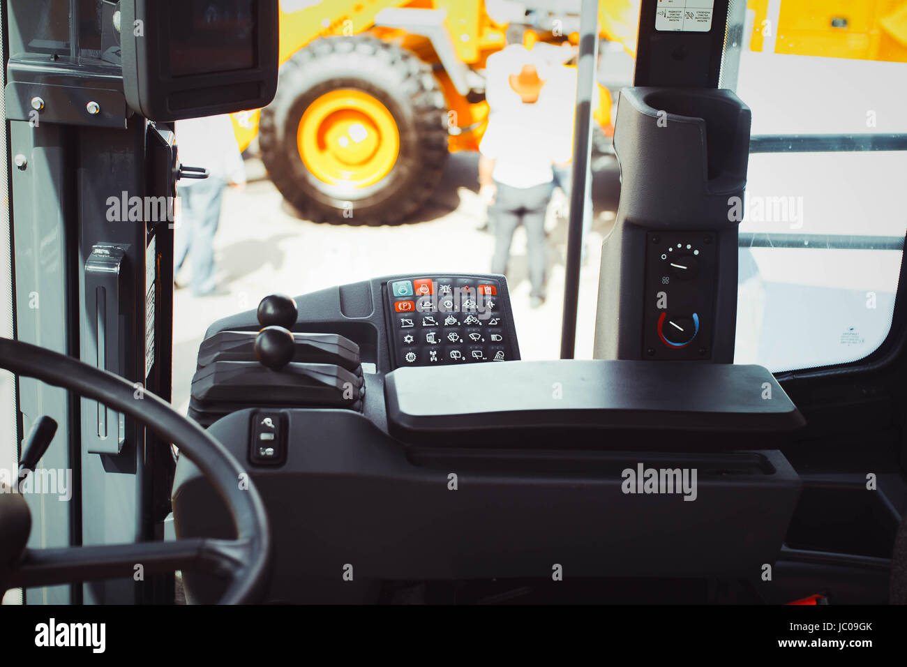 Excavator cab interior hi-res stock photography and images - Alamy