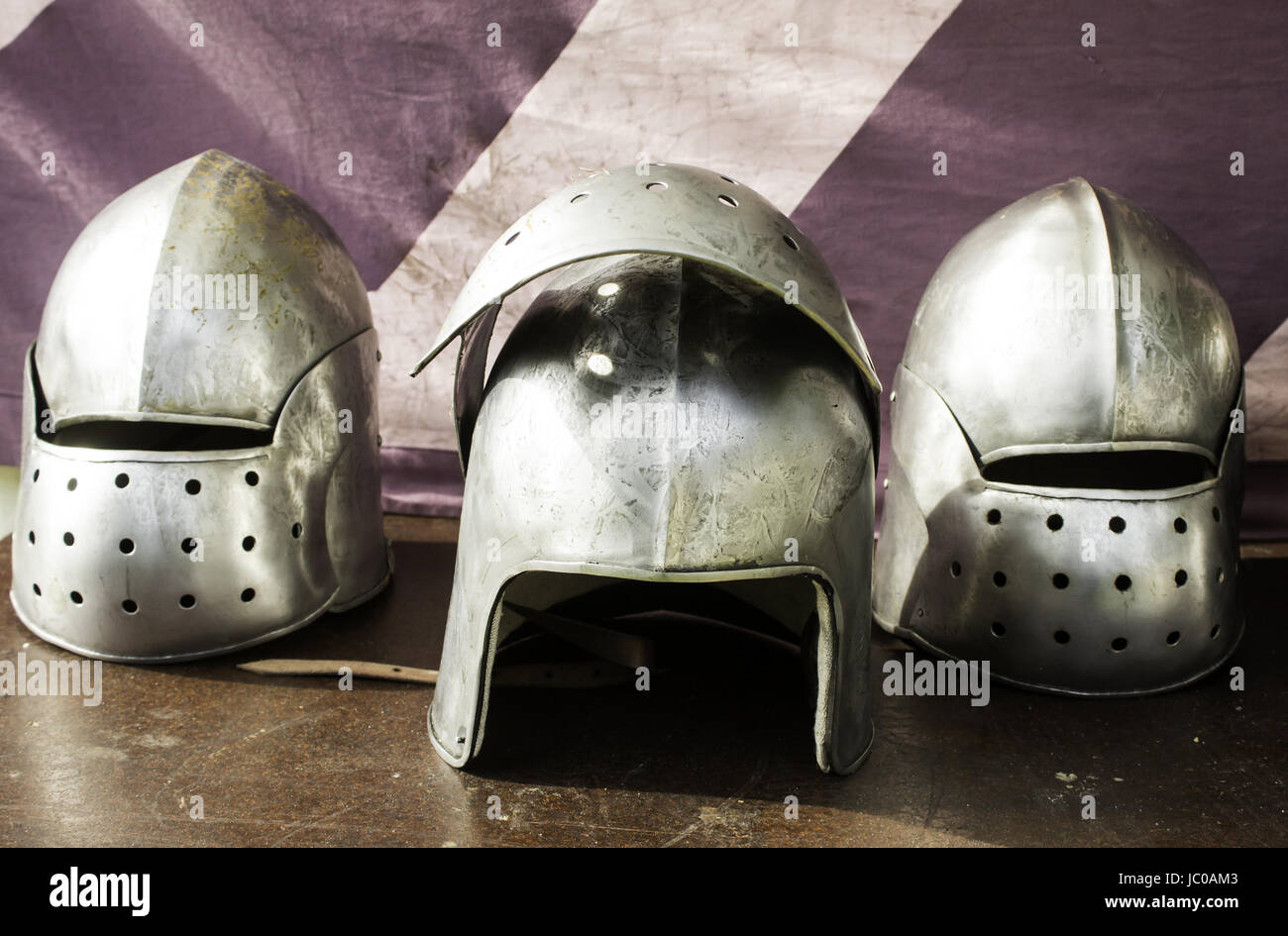 Ancient medieval metal armor helmet, war and champion Stock Photo - Alamy