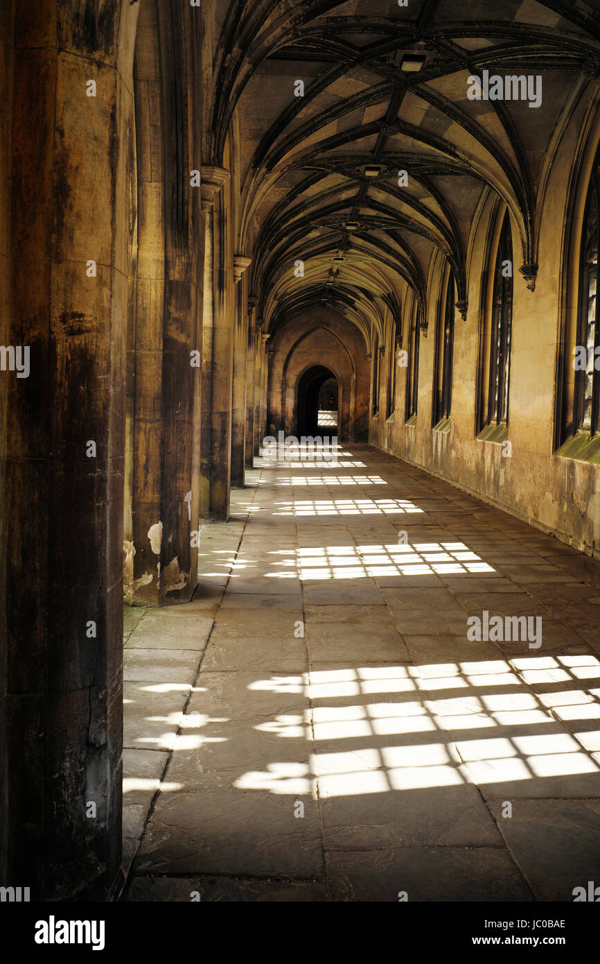 St Johns College corridor 'Medieval gothic corridor at St Johns College ...