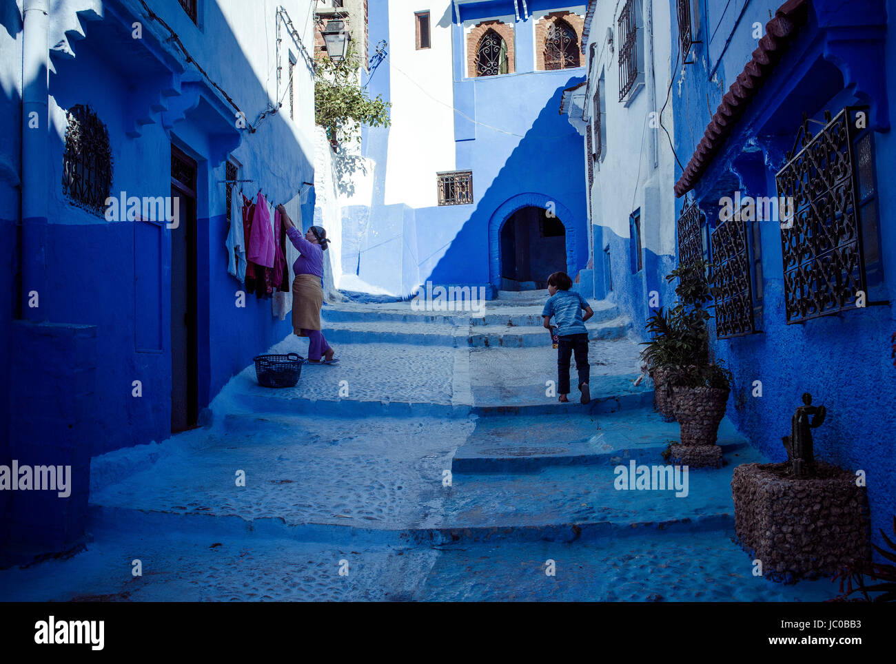 Street of Chefchaouen, Morocco, 2017 Stock Photo - Alamy