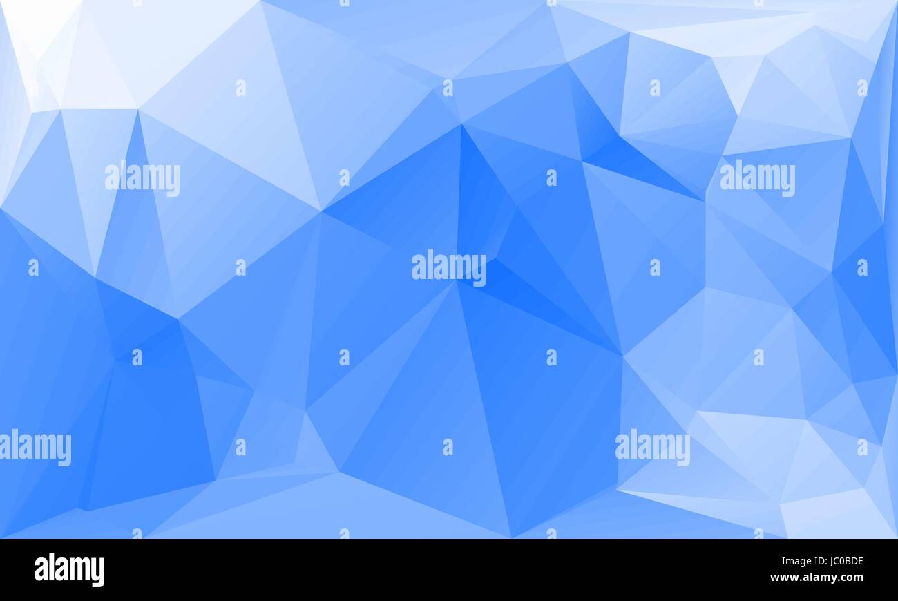 triangles abstract background - blue white - vector illustration Stock ...