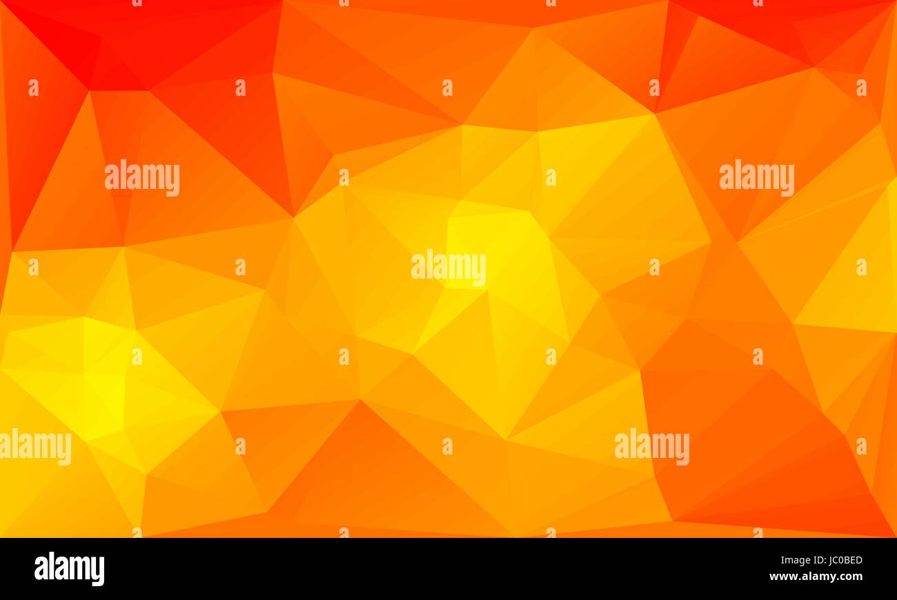 triangles abstract background - fiery orange - vector illustration ...