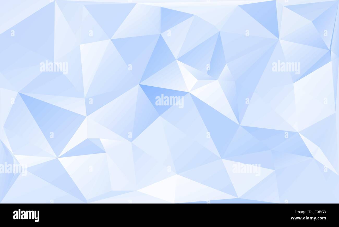 triangles abstract background - blue white - vector illustration Stock ...