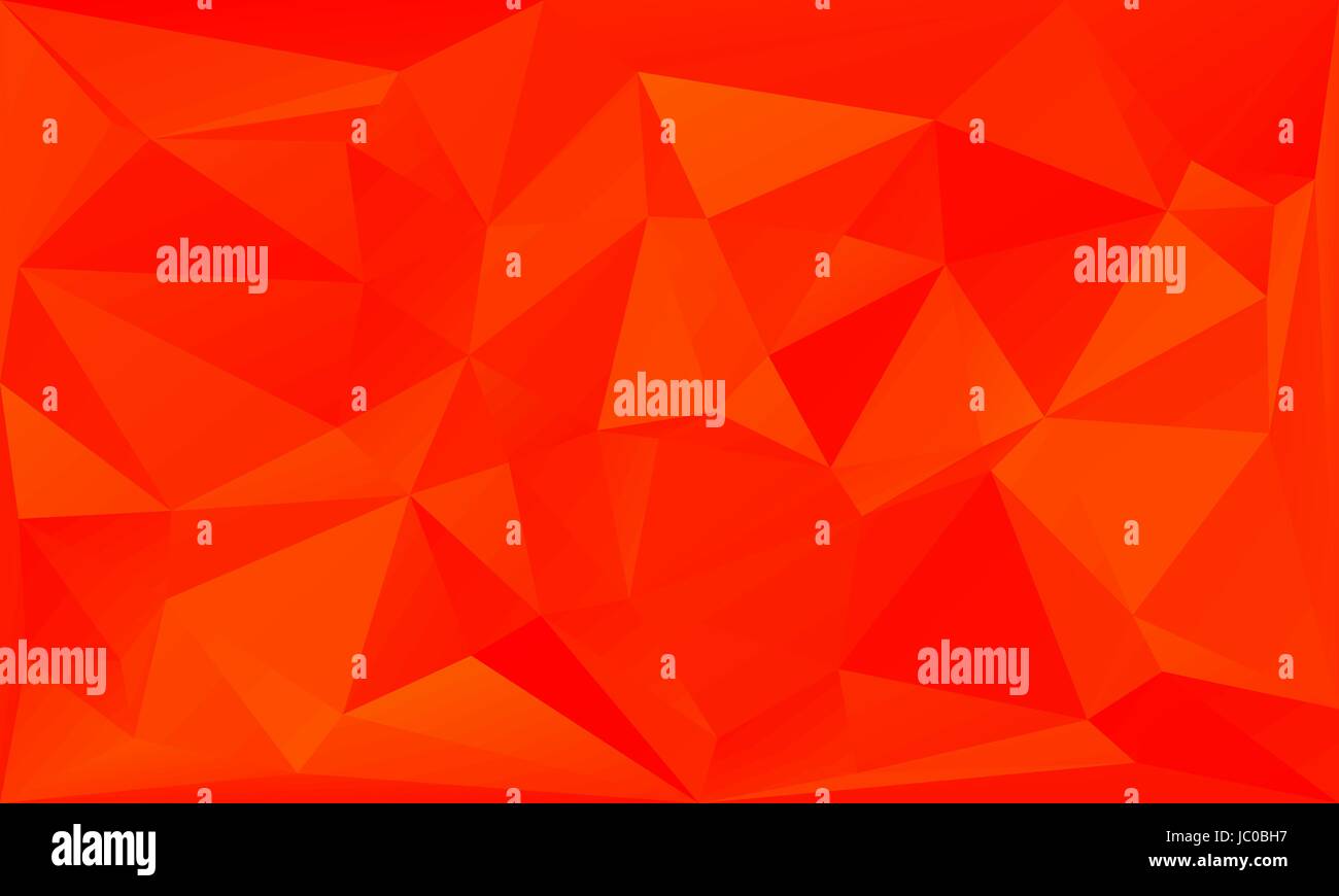 triangles abstract background - fiery orange - vector illustration ...